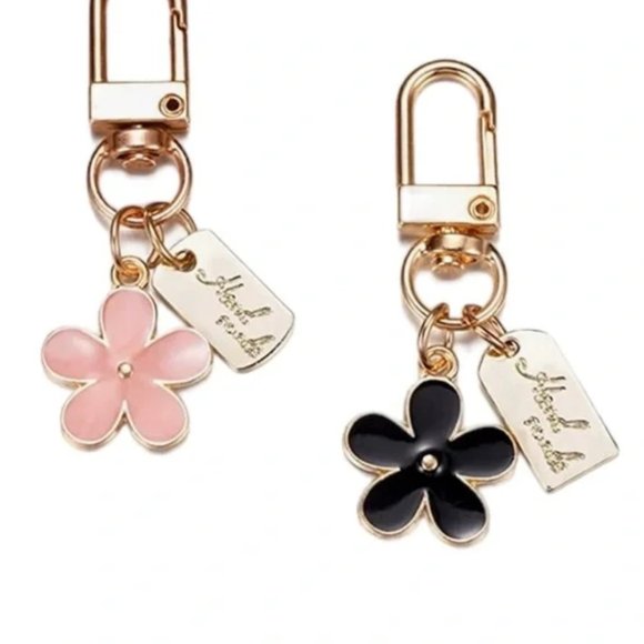 Accessories | Nwt Flower Bag Charm Keychain 2pc Set | Poshmark